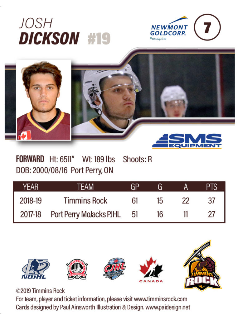 Josh Dickson | Timmins Rock